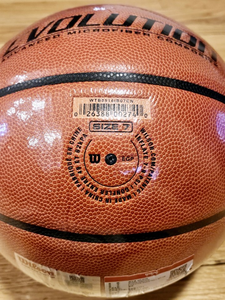 Wilson Official Evolution Indoor Game Basketball - Advanced Microfiber ...