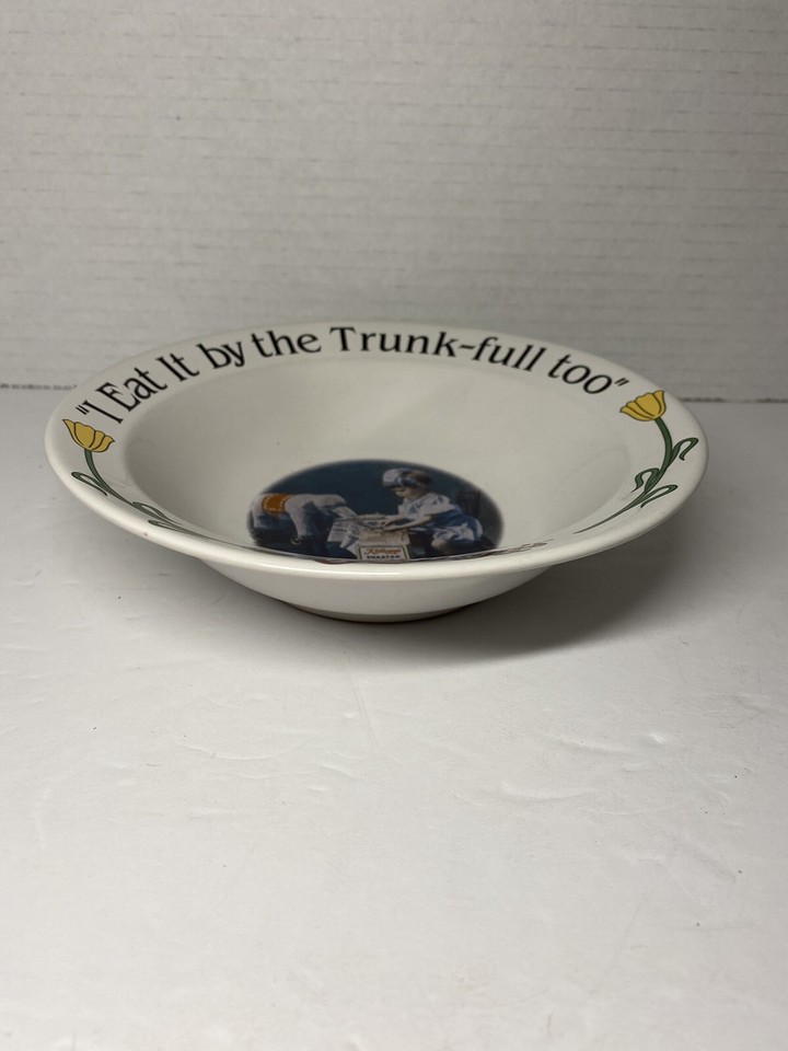 VTG Kelloggs Cereal Bowl I Eat It By The Trunk-full Too 1996 #1 Series ...