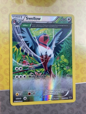 Pokemon Card Swellow Roaring Skies Holo Rare 72/108 Near Mint | eBay