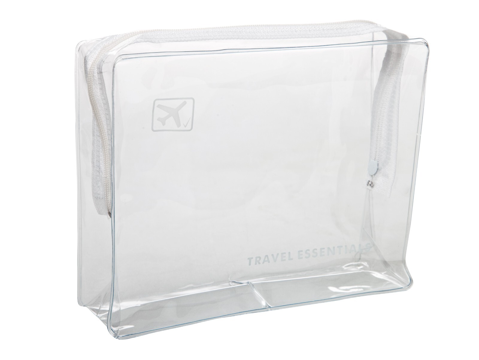 Clear Travel Bags Airport Approved 4 x 100ml Plain Bottle flip cap 3 x ...