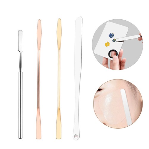 Stainless Steel Makeup Toner Spatula Mixing Stick Foundation Cream ...