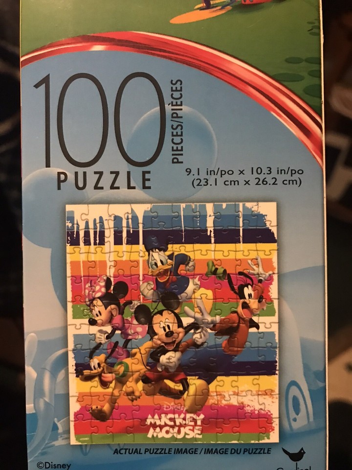 Spin Master Disney Mickey Mouse & Friends 100 Pc Jigsaw Puzzle - New ...