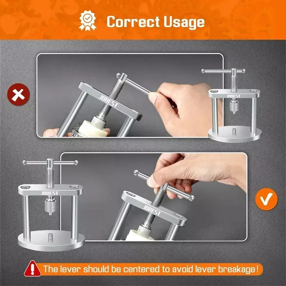 JOREST Watch Press Tool Set, Watch Back Case Closer for Closing the ...