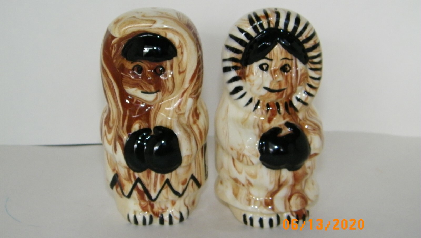Sitka Clay Alaska Pottery, Marbled Eskimo Salt & Pepper Shakers VTG | eBay