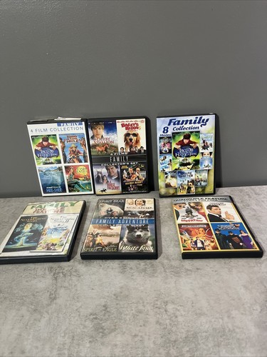 Lot Of 6 Movie Family Collection DVDs Kids Fun and Young Adults Films ...