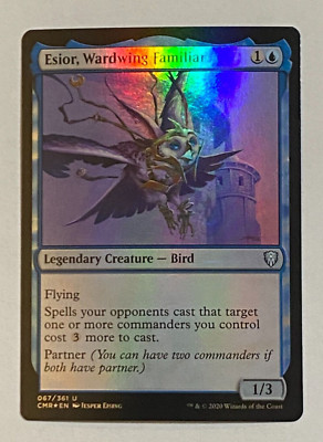 MTG CMR Magic Commander Legends Foil Esior, Wardwing Familiar ...