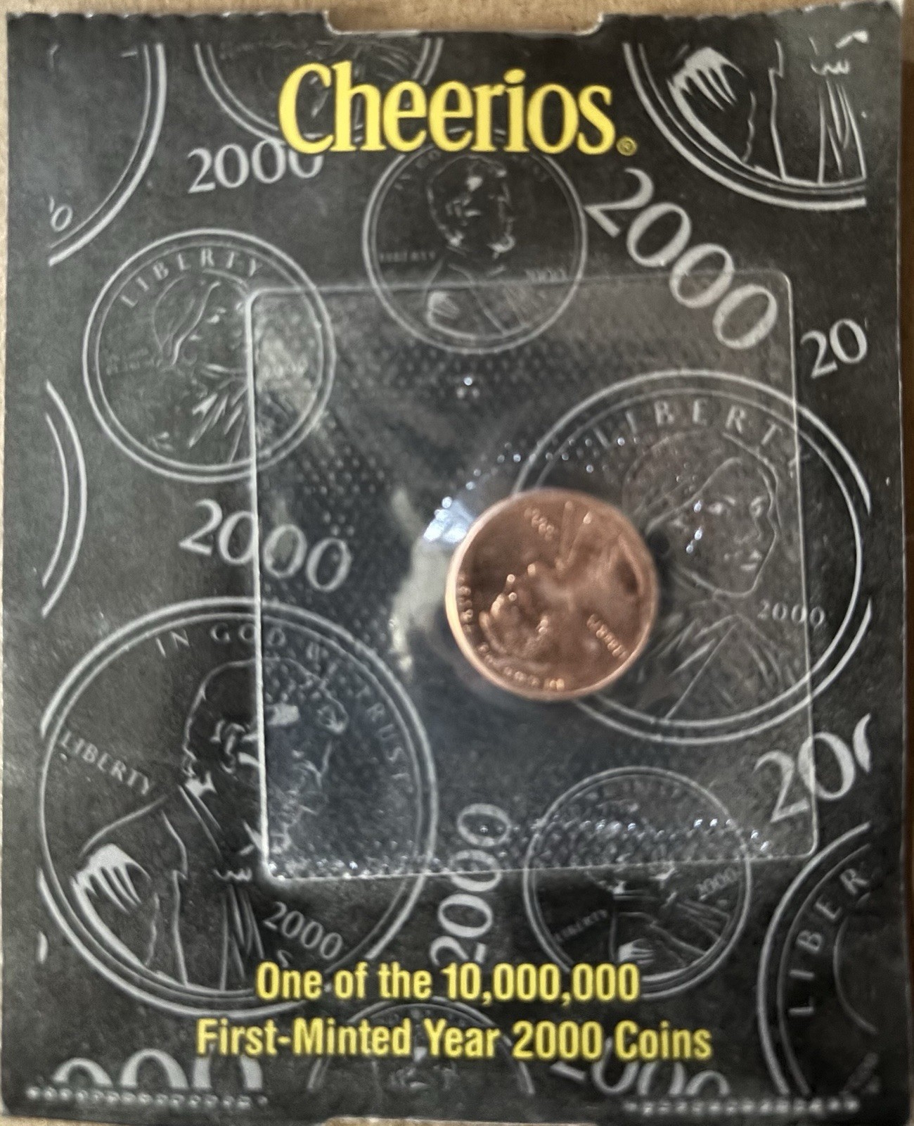 Cheerios 2000 Lincoln Penny Sealed Coin with COA, 1 of 10,000,000 ...