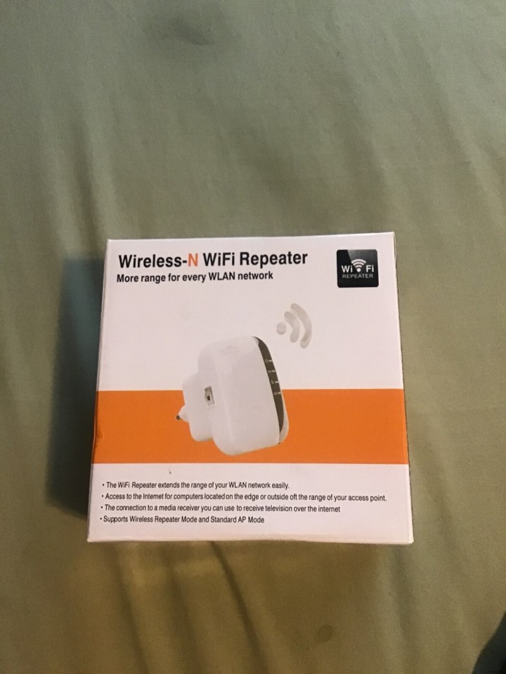 WIRELESS-N WIFI REPEATER (2 Pack) For Laptop Or PC 300Mbps More Range ...