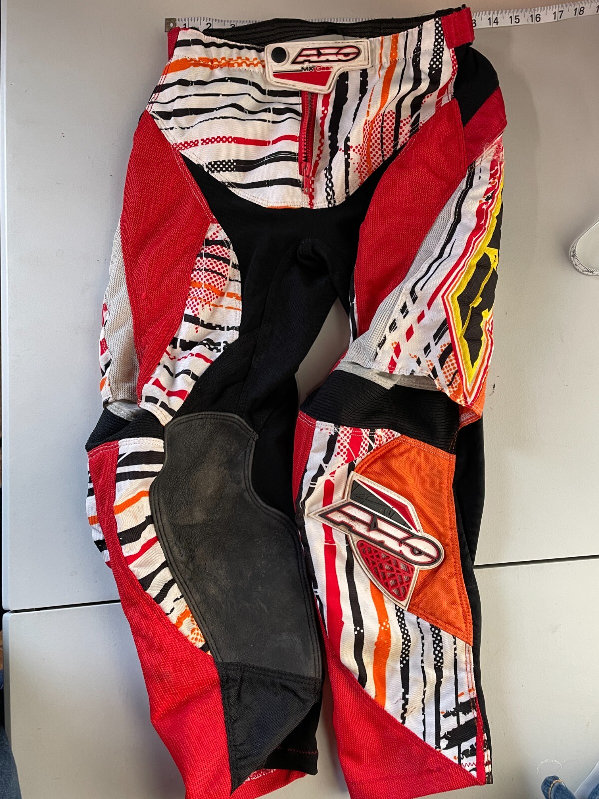 AXO Youth Motocross Pants Size 26 MX ATV Motorcycle Junior Red Black ...