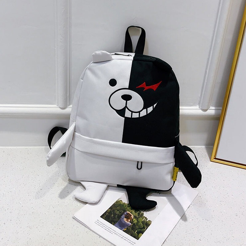 Danganronpa Monokuma Cosplay Canvas Backpack Laptop Student School ...