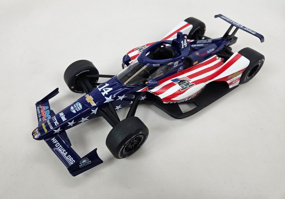 1:18 2025 Santino Ferrucci #14 HFOT Usa AJ Foyt Racing Indycar Diecast ...
