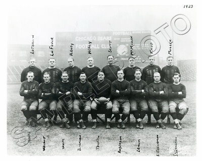 1923 CHICAGO BEARS 8X10 TEAM PHOTO CUBS PARK Ed Healey George Halas ...