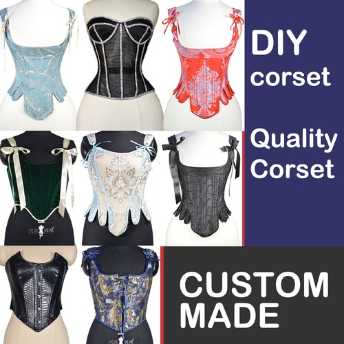 Custom Made Corset Bustier Diy Corset Bodices For Women Vintage Style ...