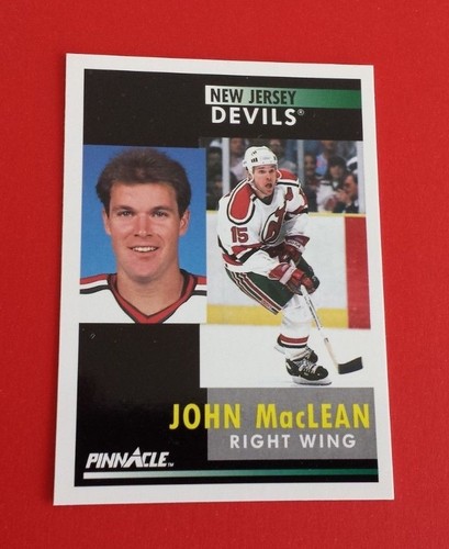 1991/92 Pinnacle Hockey John MacLean Card 115 New Jersey Devils | eBay