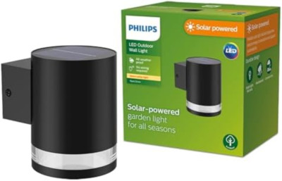 Philips LED Fyce Lampada Solare da Parete per Esterni, Luce Bianca ...