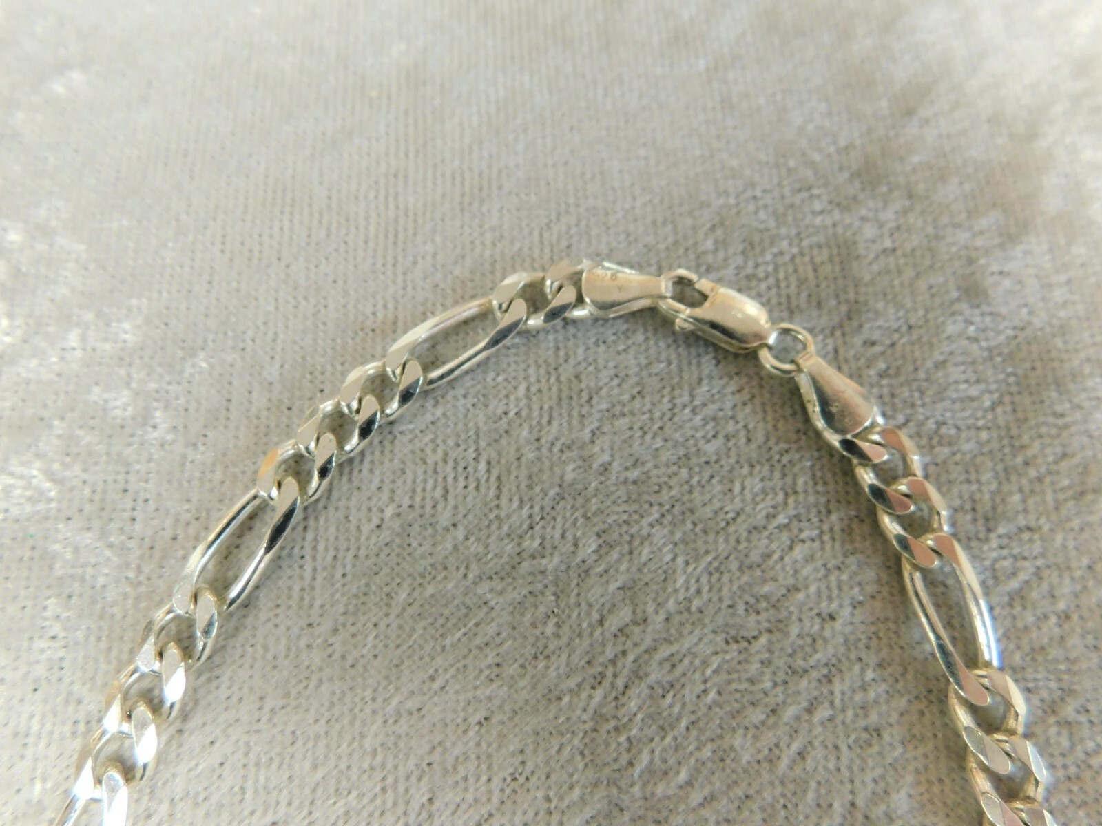 KA-1772 Italy 925 Solid Sterling Silver Figaro Chain ~ 20" | eBay