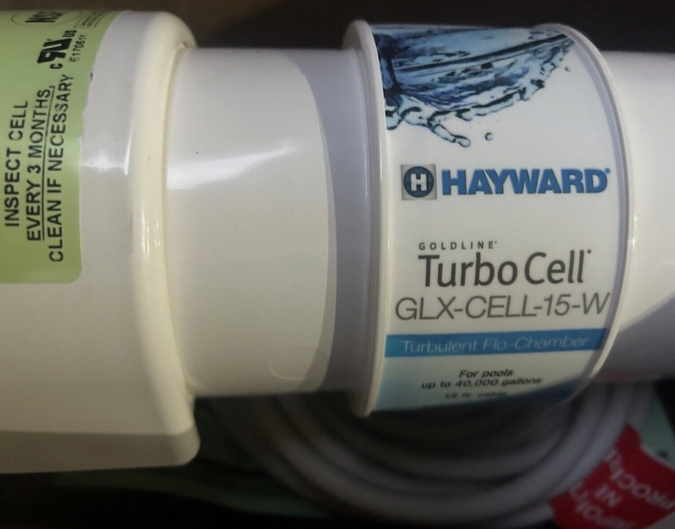 Turbocell Hayward AquaRite Repl, 40,000 Gal Salt Cell T-CELL15 GLX-CELL-15-W | eBay