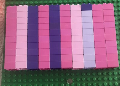 Lego Duplo- Lot Of (100) Pink & Purple 2x2 Bricks Blocks Pieces S3 | eBay