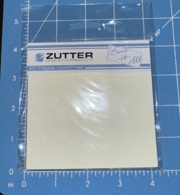Zutter - Bind-It-All 10 Sheets / 20 Pages Acid Free 4" x 4" Cream #2736 ...