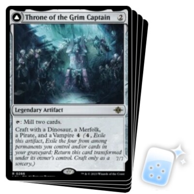 THRONE OF THE GRIM CAPTAIN X4 The Lost Caverns Of Ixalan LCI Magic MTG ...