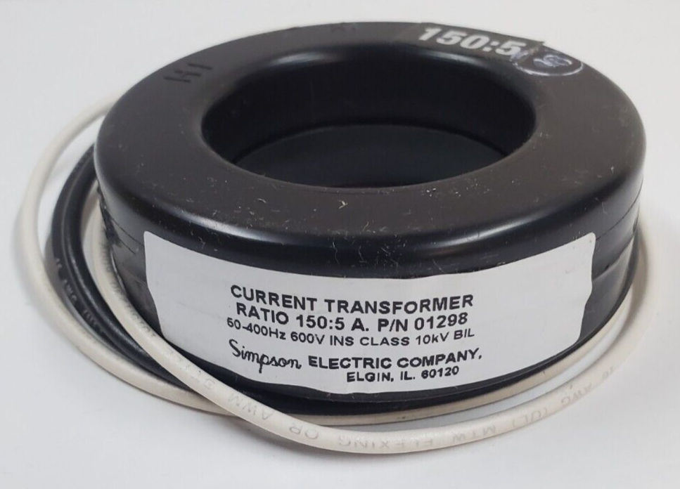 Simpson Electric 01298 Current Transformer 150:5 A Ratio | eBay