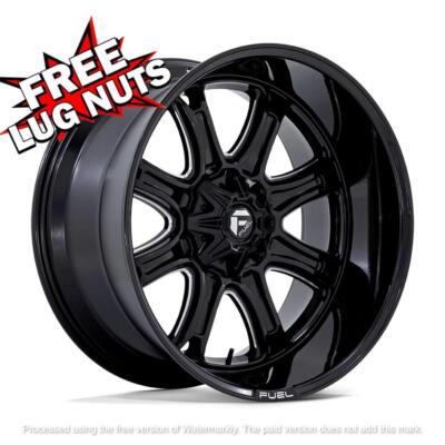 22 inch 22x10 Fuel DARKSTAR GLOSS BLACK MILLED wheel rim BLANK -18 | eBay