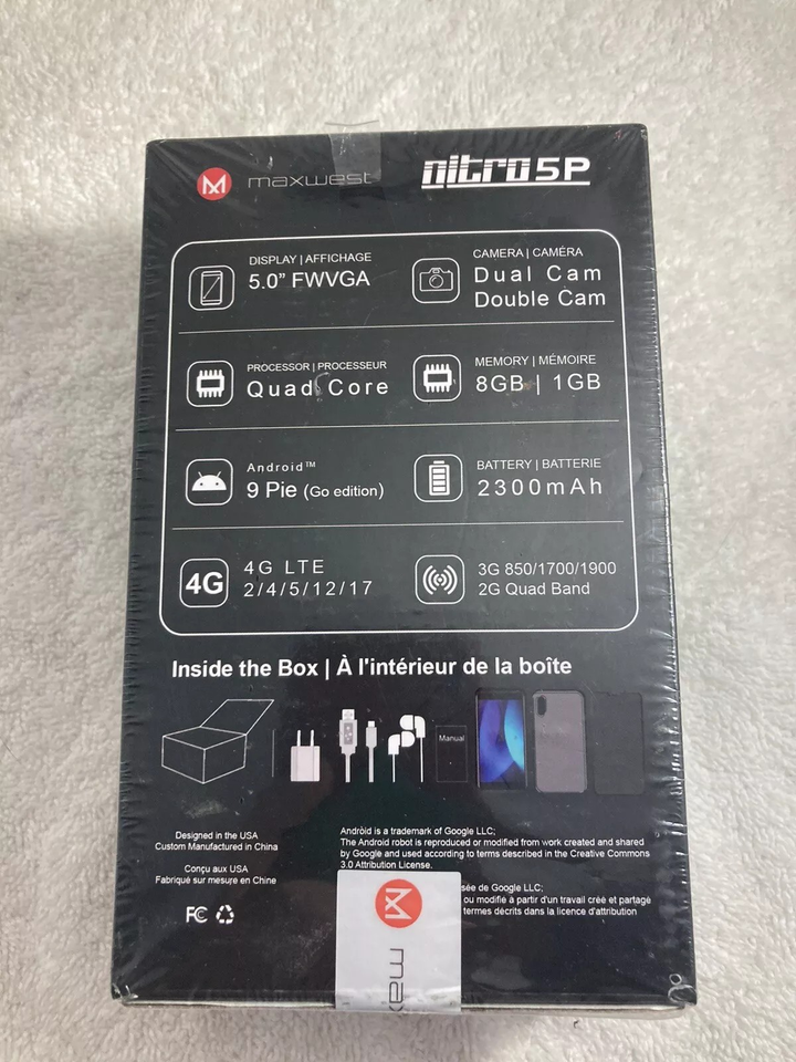 New Maxwest Nitro 5P 4G 50 Touch QuadCore 13GHz 1GB 8GB Unlocked Quad GSM Phone | eBay