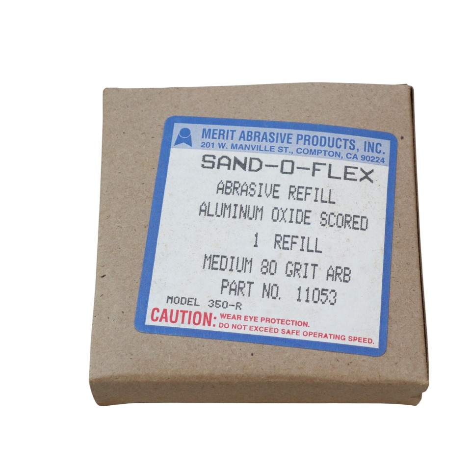 MERIT SAND-O-FLEX ABRASIVE REFILL for 350 R WHEEL 80 GRIT NOS. 11053 | eBay