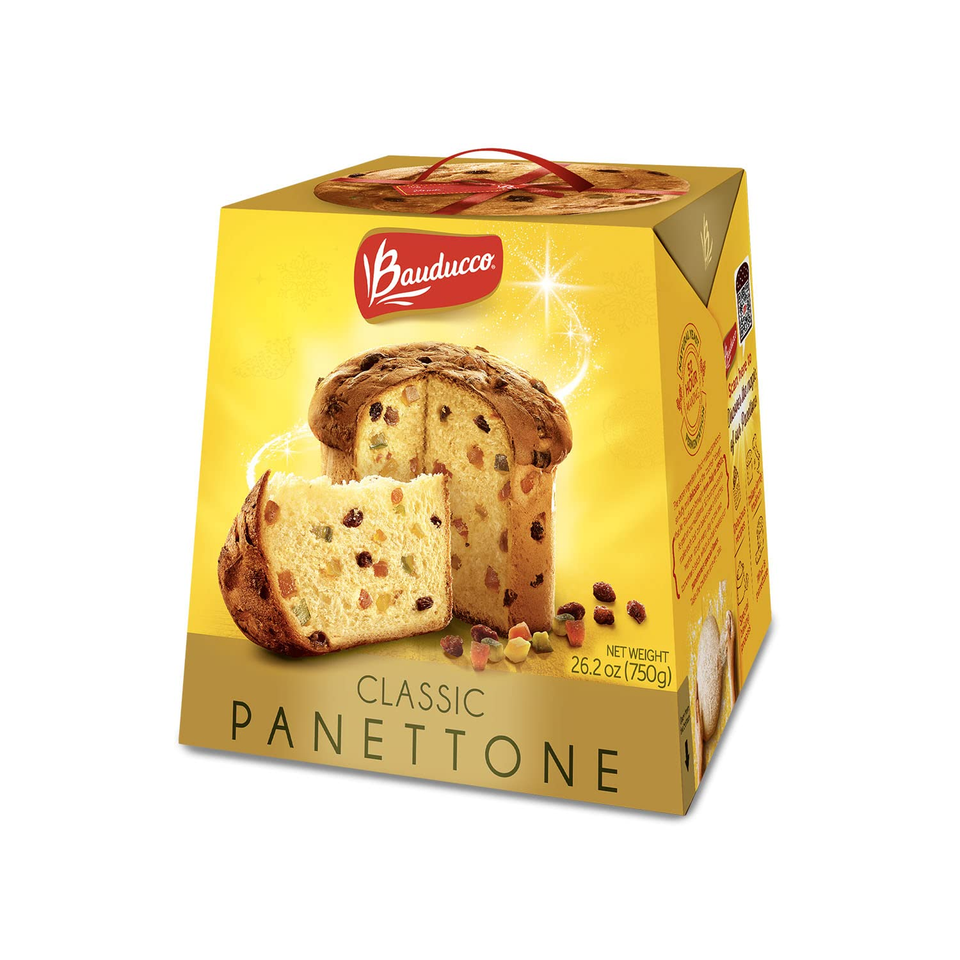 Panettone Classic - Moist & Fresh Fruit Holiday Cake - Traditional ...