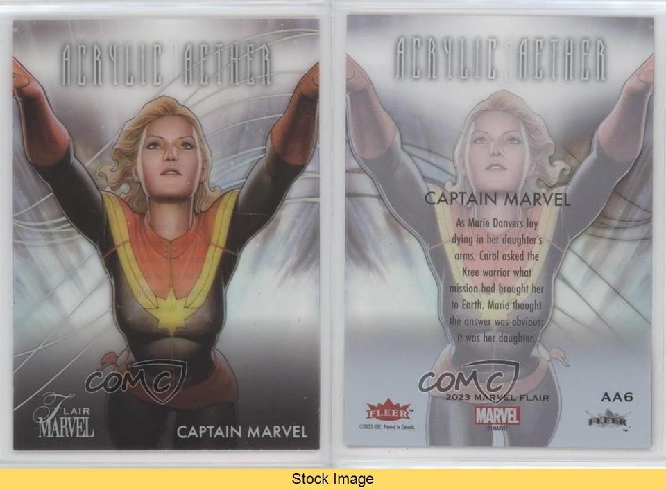 2023 Flair Marvel Acrylic Aether Captain Marvel #AA6 READ o8j | eBay