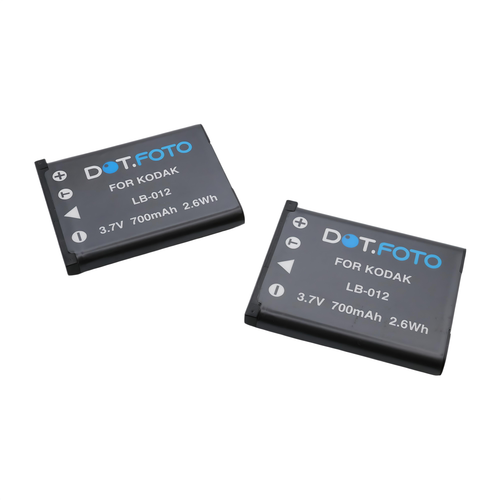 2x LB-012 3.7v / 700mAh Battery for Kodak PixPro SL5, FZ51, FZ52, FZ53 ...