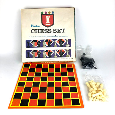 Vintage 1970 Edition Hasbro Chess Set #6118 Complete Minus the ...