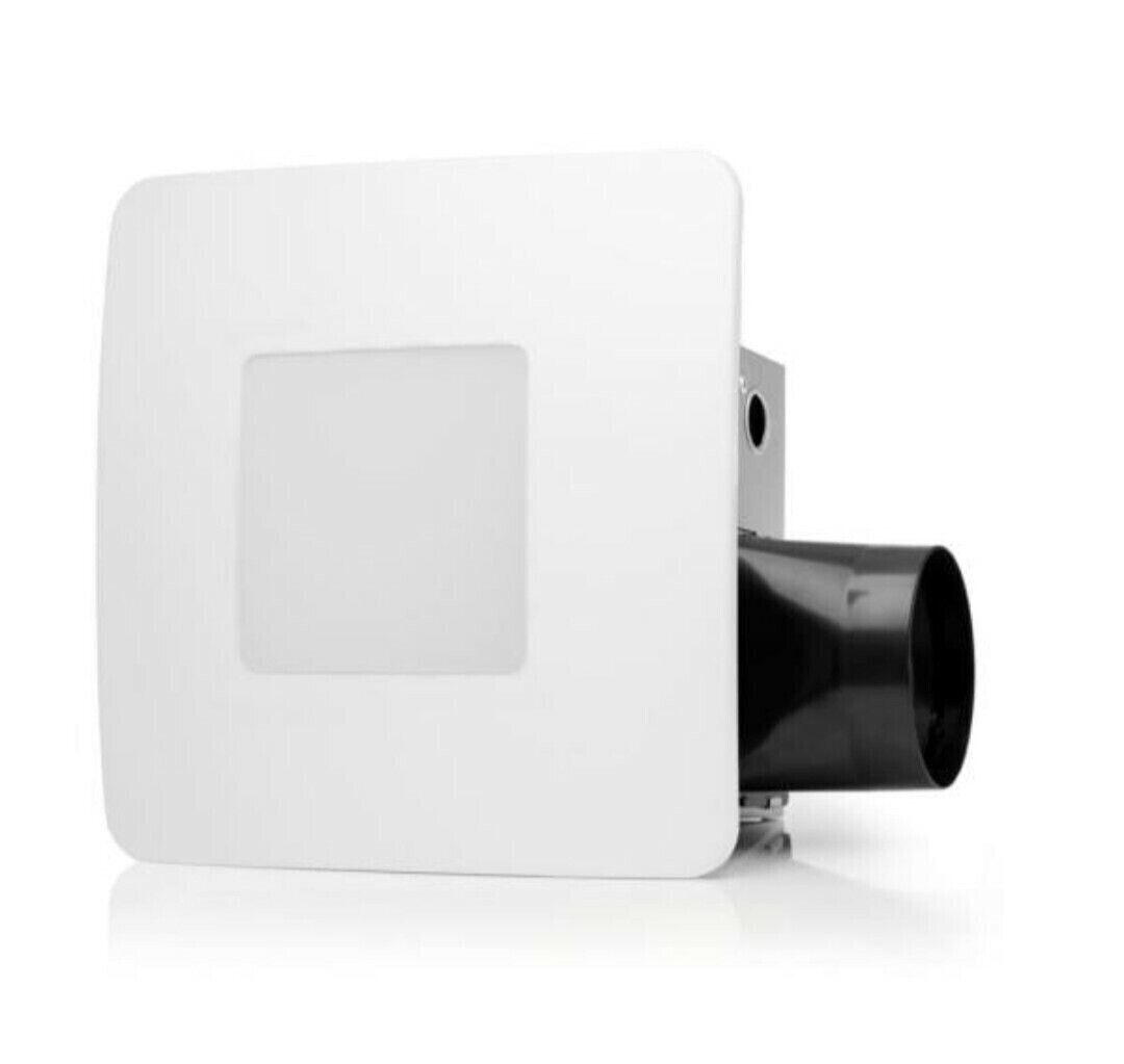 Revent RVL50-D 50CFM Bathroom Exhaust Fan with LED Lighting - White for ...