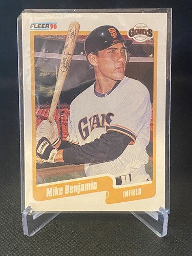 1990 Fleer Baseball #51 Mike Benjamin Rookie Card RC Giants | eBay