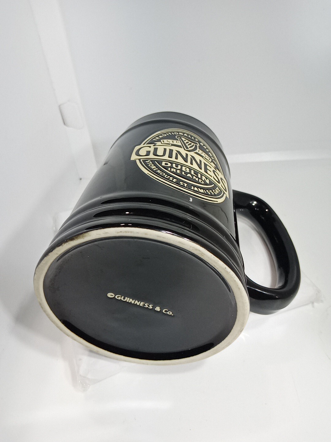 GUINNESS STOUT BEER MUG. GUINNESS BEER STEIN MUG. GUINNESS DECO MUG ...