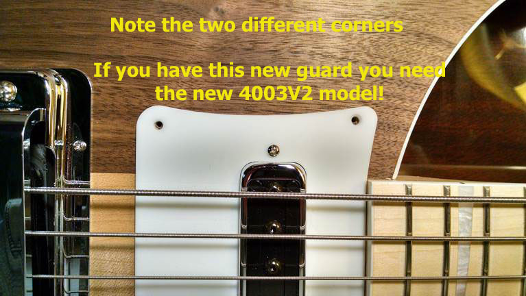 Zero-Mod 4003v2-BL BLACK Thumb Rest for 2015-2023 Rickenbacker 4003 ...