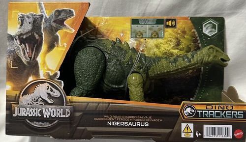 Mattel Jurassic World Dino Trackers Nigersaurus Dinosaur Roar Sound ...
