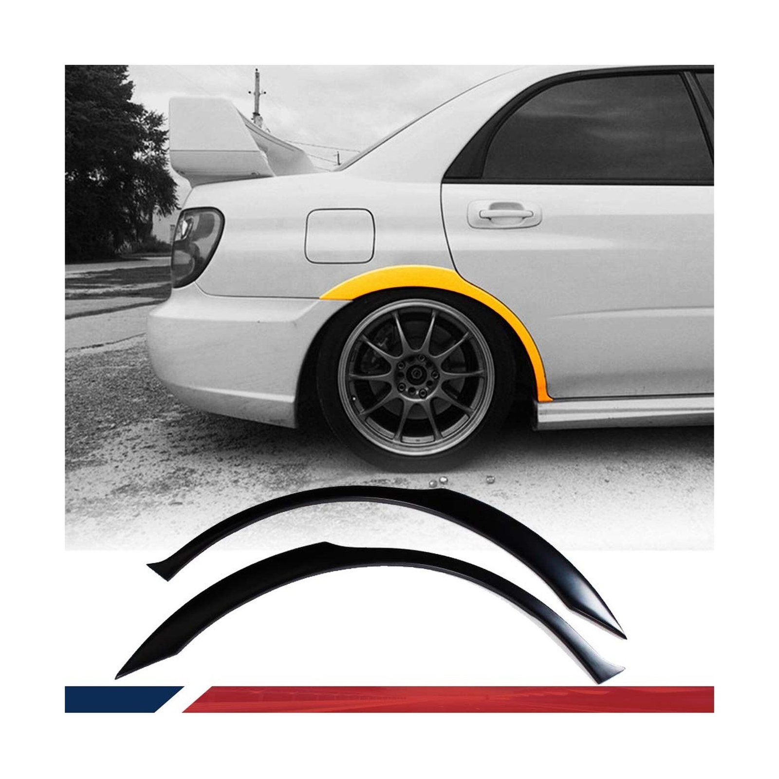 Wheel Well Lips fits for Subaru Impreza WRX-STI 2002-2009 Rear Wheel ...