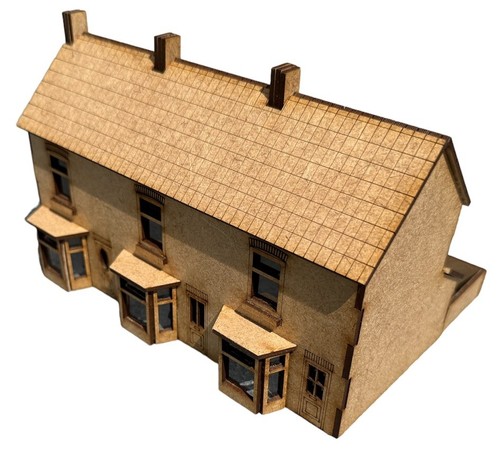 OO Gauge 3 Block Terrace Houses Laser Cut MDF Kit ALSO coming soon in ...