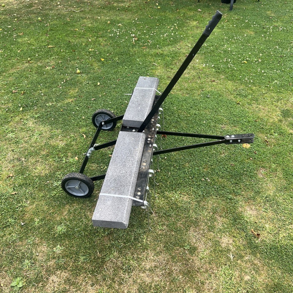 Tow Behind Lawn Scarifier for Ride on Mower Grass Moss Dethatcher | eBay UK