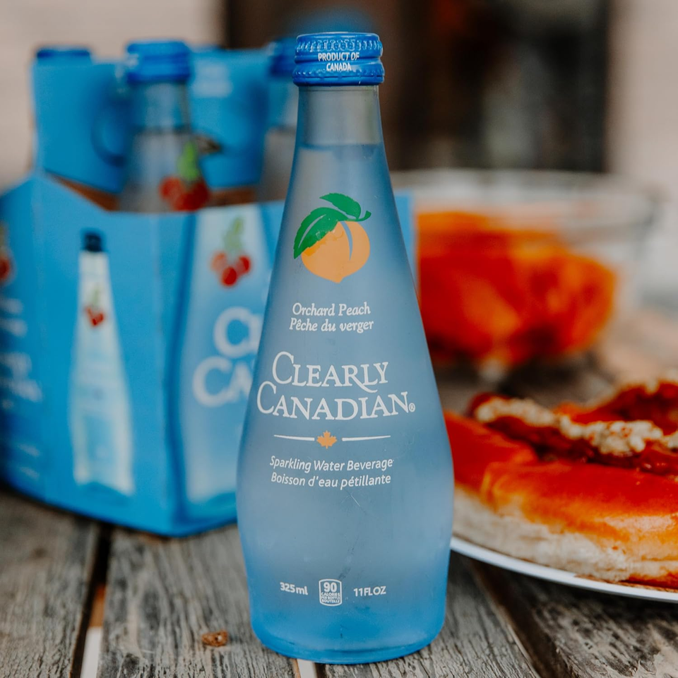 Orchard Peach Sparkling Spring Water Beverage, Natural & Carbonated ...