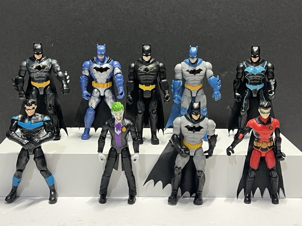 DC Comics & Spin Master 2021 • Lot of 9 Batman 4” Action Figures • s20 ...