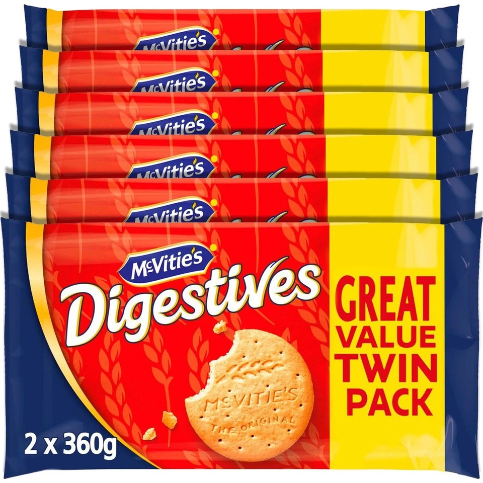 McVitie's Digestives The Original Biscuits- Twin Pack 2 x 360g (Pack Of ...