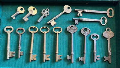 15 Vtg Skeleton Keys Corbin Russwin Metal Hardware Steam Punk | eBay