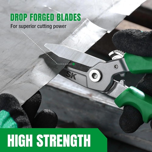 SK 8" Heavy Duty Scissors, All Purpose Shears, Drop Forged CR-V 8 Inch ...
