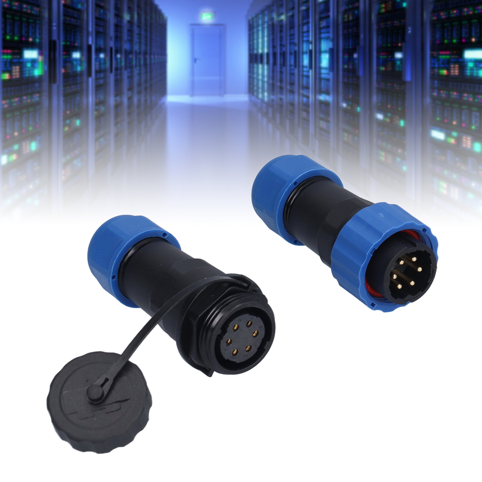 (6 Core)Aviation Connectors Plug Socket 380V SP20 Power Connector Solid ...