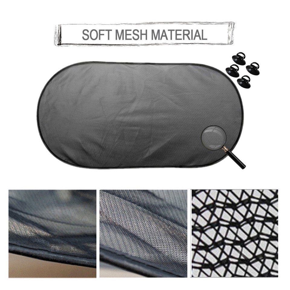 5 PCS Car Side Rear Window Mesh Screen Sun Shade Cover Windshield Sun ...