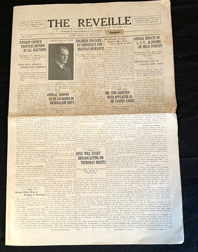 February, 1925 - LSU - The Reveille Student Newspaper- Louisiana State ...