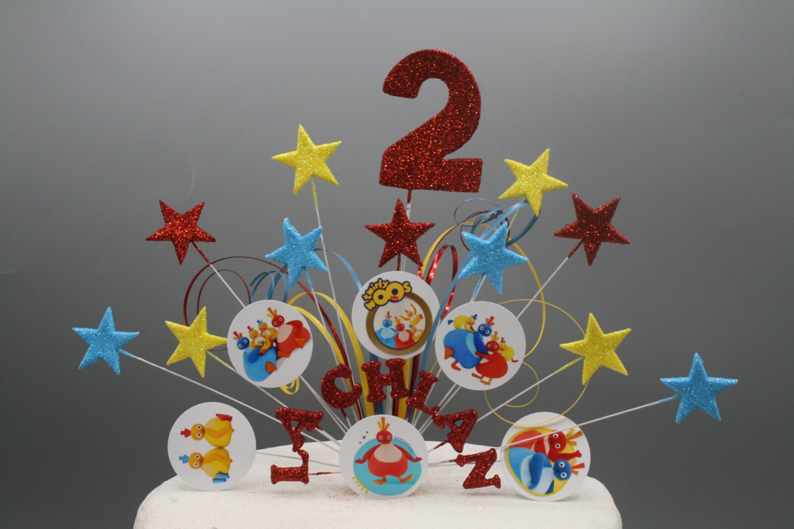Cake Topper Twirlywoos Postman 1st 2nd 3rd 4th 5th 6th Personalised ...