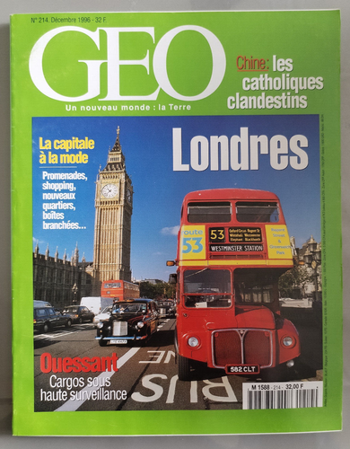 GEO 214 - MAGAZINE REVUE VOYAGE - LONDRES | eBay